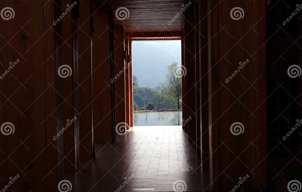 Space between pillars stock photo. Image of darkness - 267530994