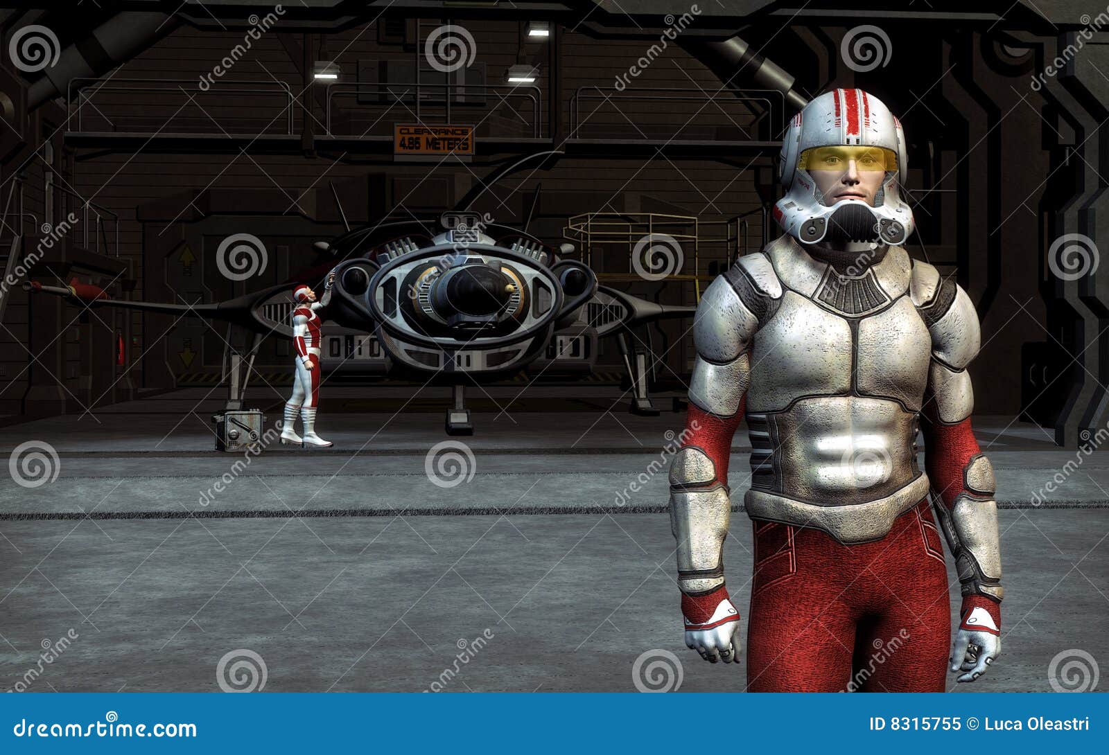 Space pilot stock illustration. Illustration of hill, historic - 8315755