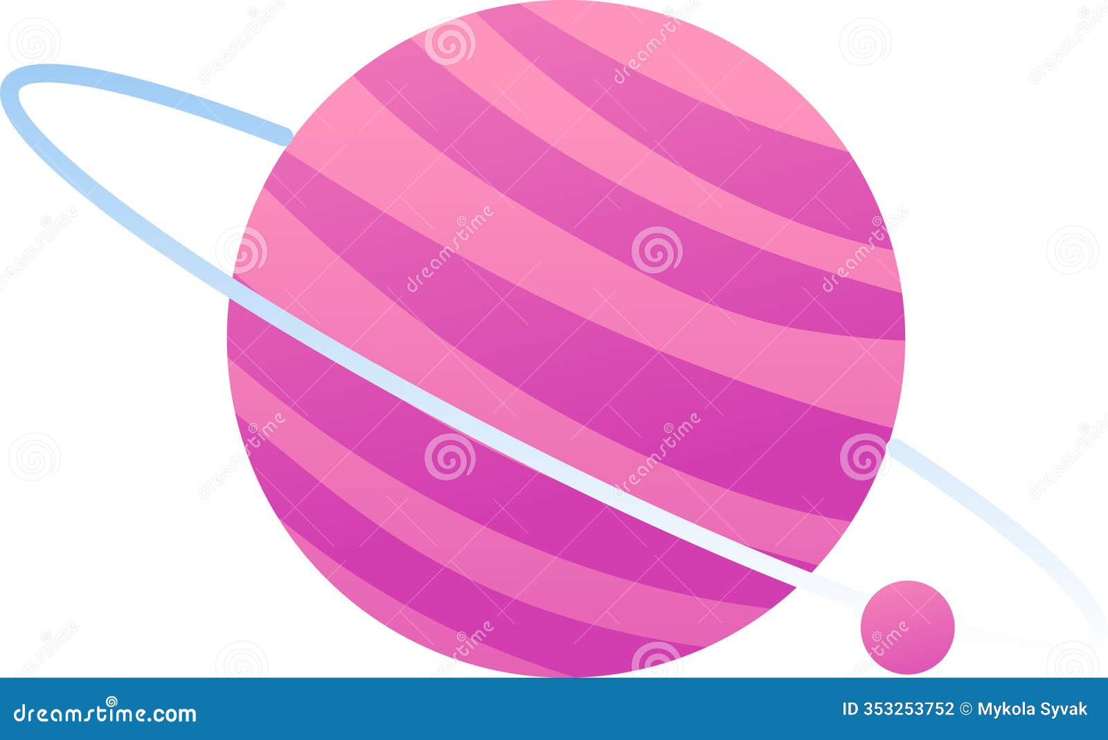 Space Planet with Ring stock illustration. Illustration of world ...