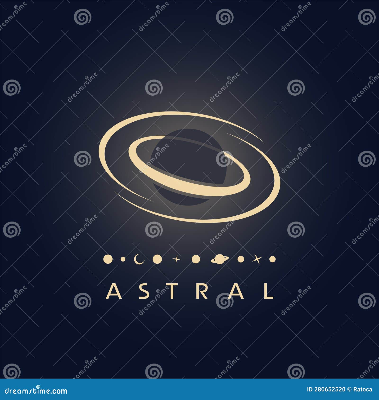 Space planet symbol stock vector. Illustration of sign - 280652520