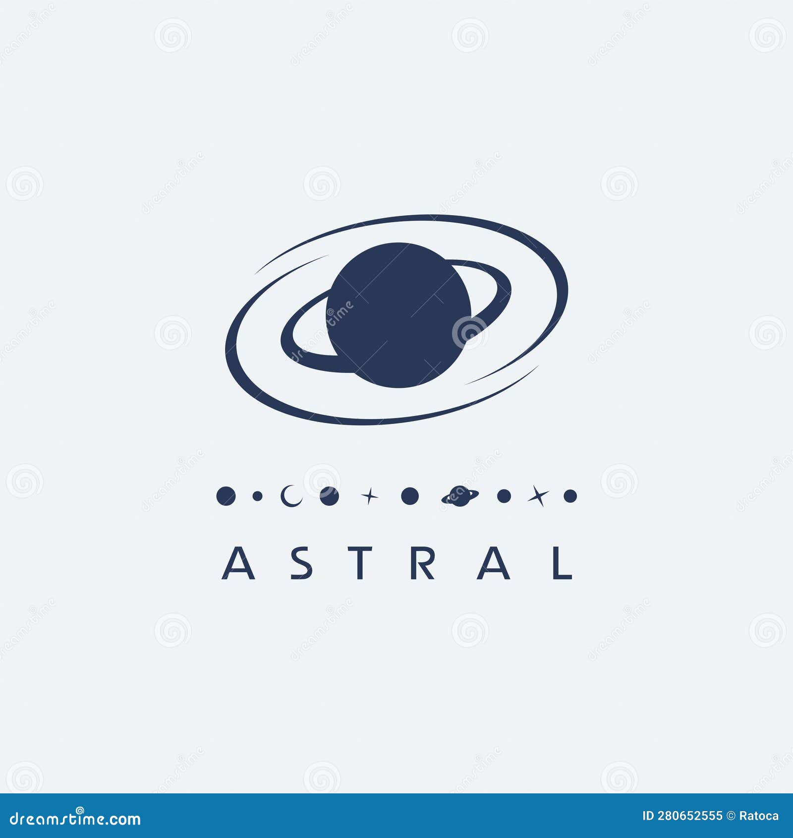 Space planet symbol stock vector. Illustration of sign - 280652555