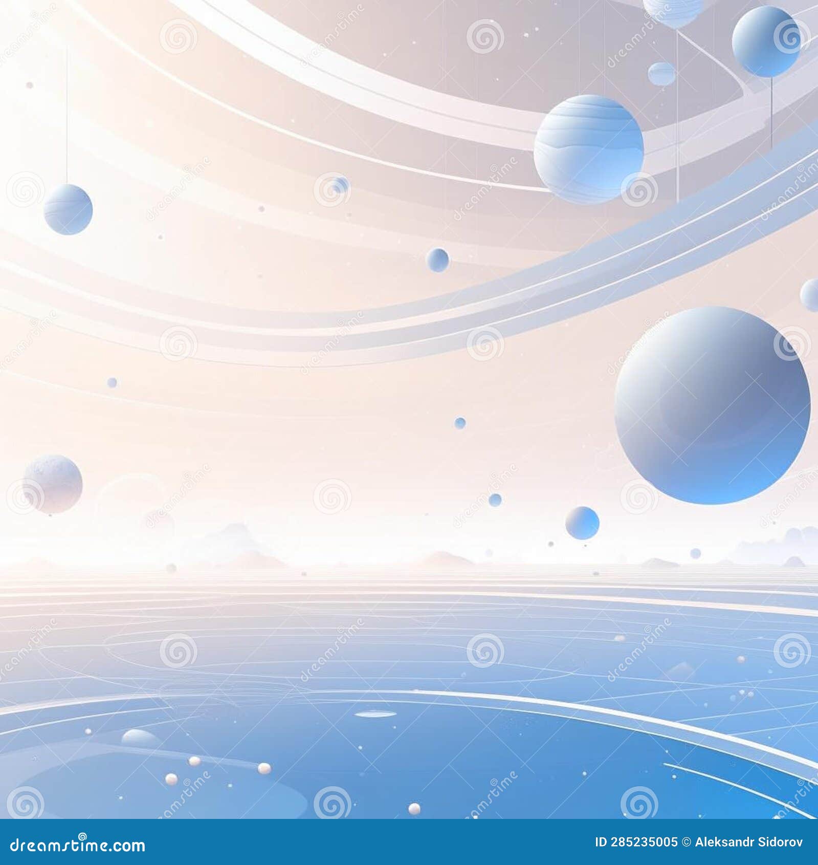 Space and Planets from Another Solar System. Abstract Background ...