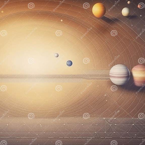 Space and Planets from Another Solar System. Abstract Background ...