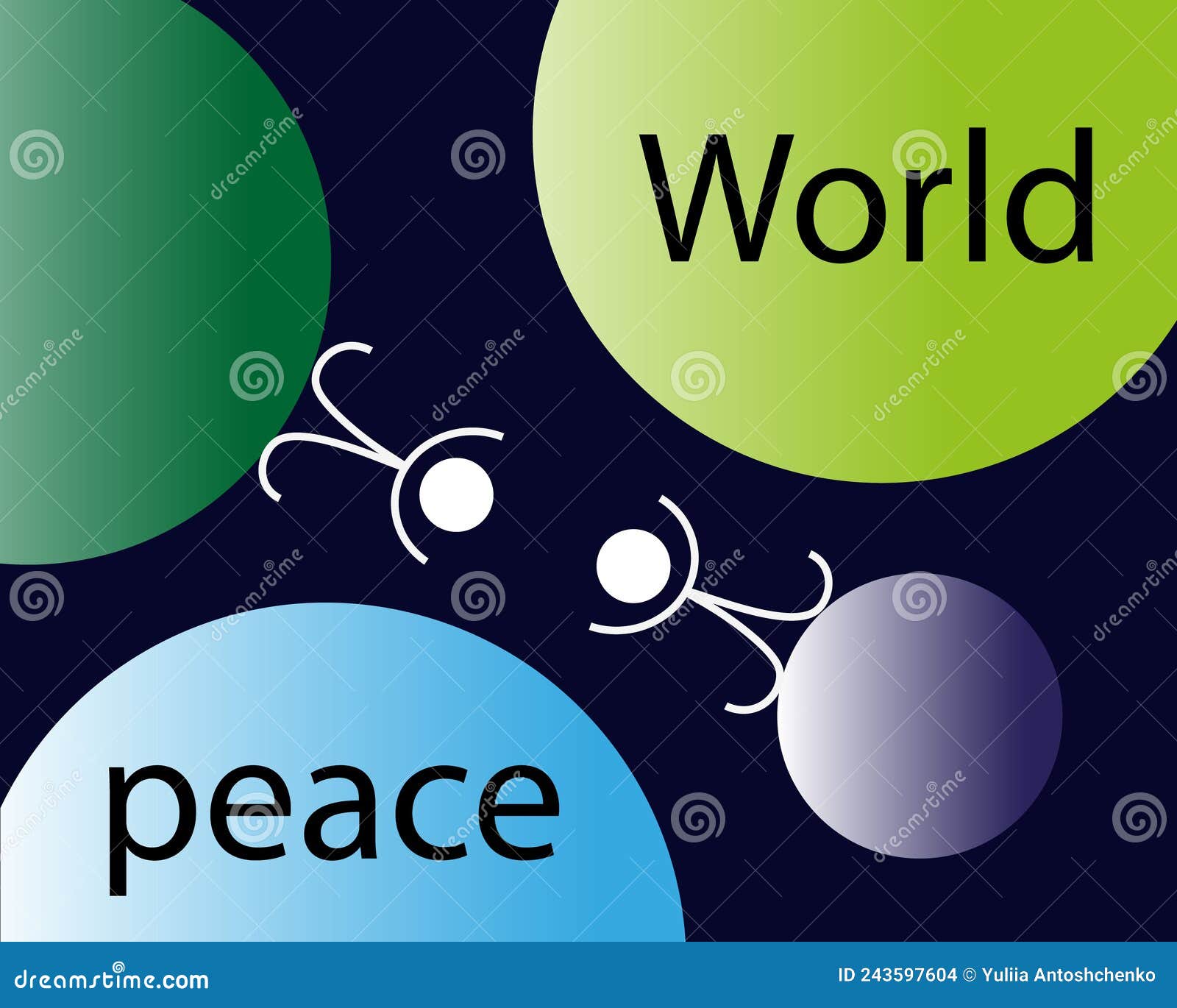 World peace. stock illustration. Illustration of design - 243597604