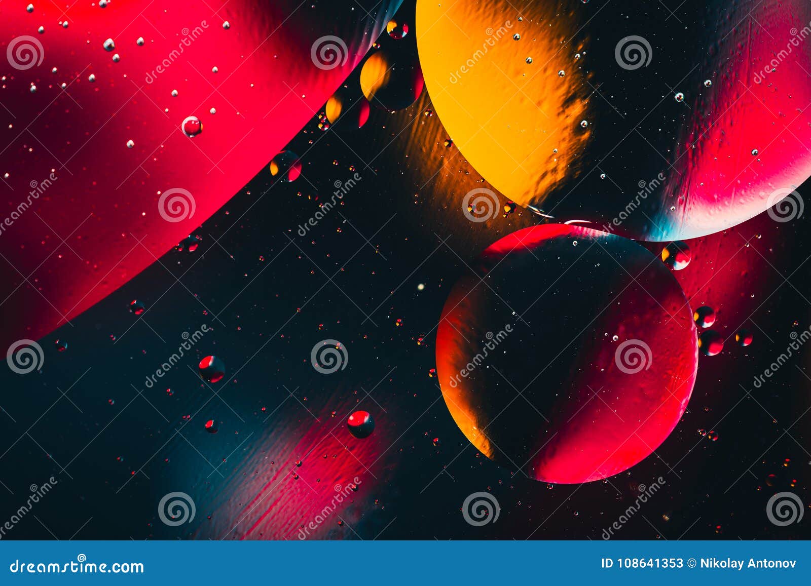 Space or Planets Universe Cosmic Abstract Background. Abstract Molecule ...
