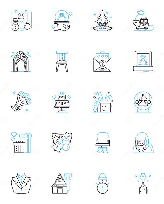Space Planning Firm Linear Icons Set. Design, Architecture, Layout ...