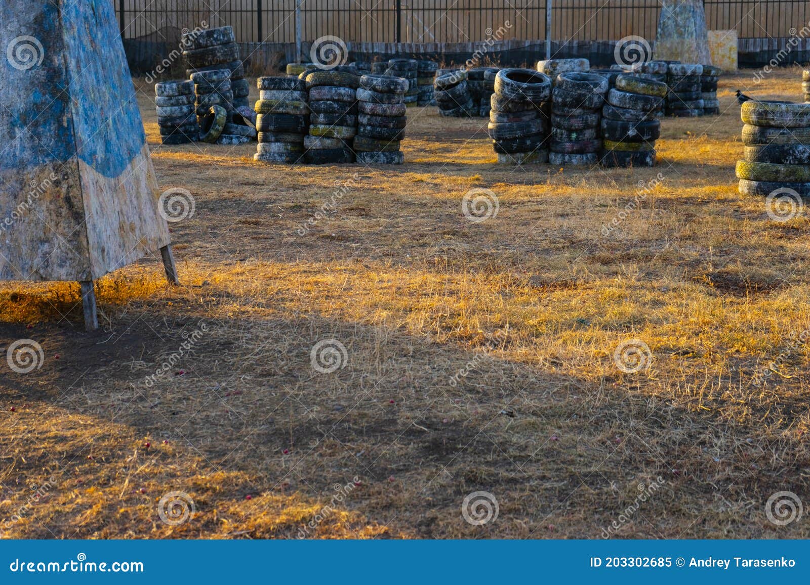Space for Playing Paintball with the Paint Marks Stock Image - Image of ...