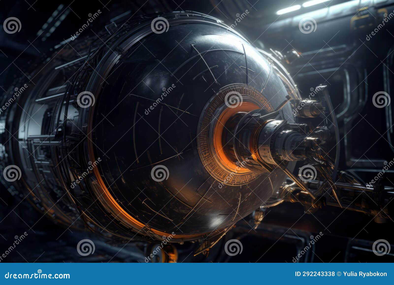 Space Probe Craft. Generate Ai Stock Photo - Image of museum ...
