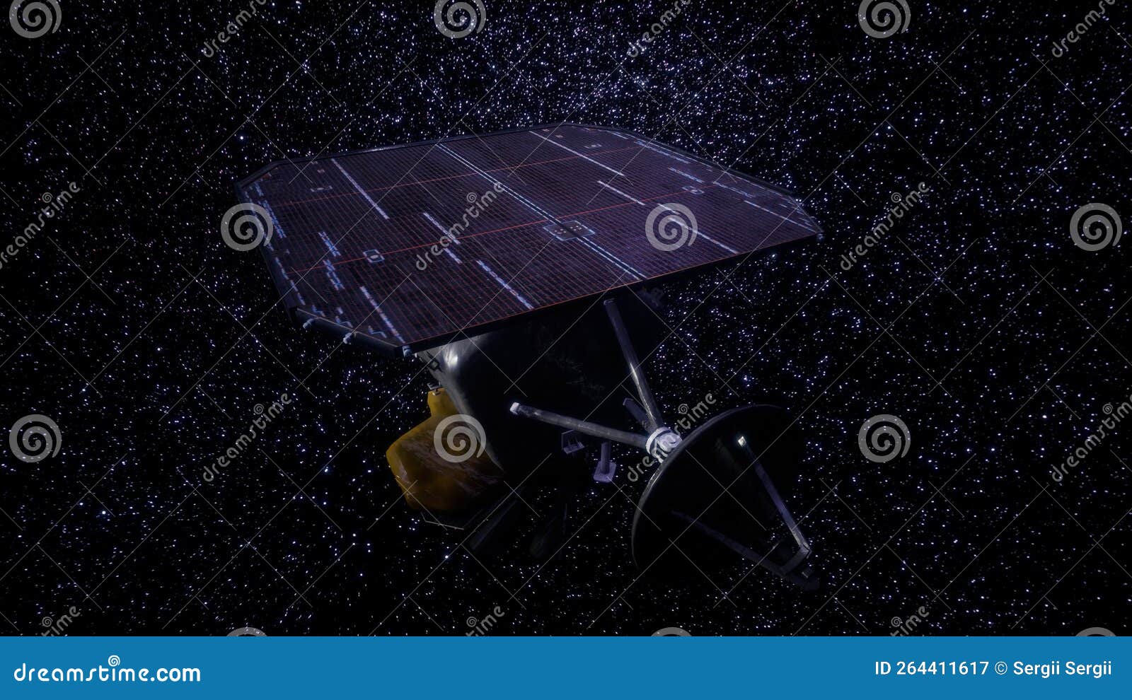 The Space Probe Deep Impact Mission Stock Illustration - Illustration ...