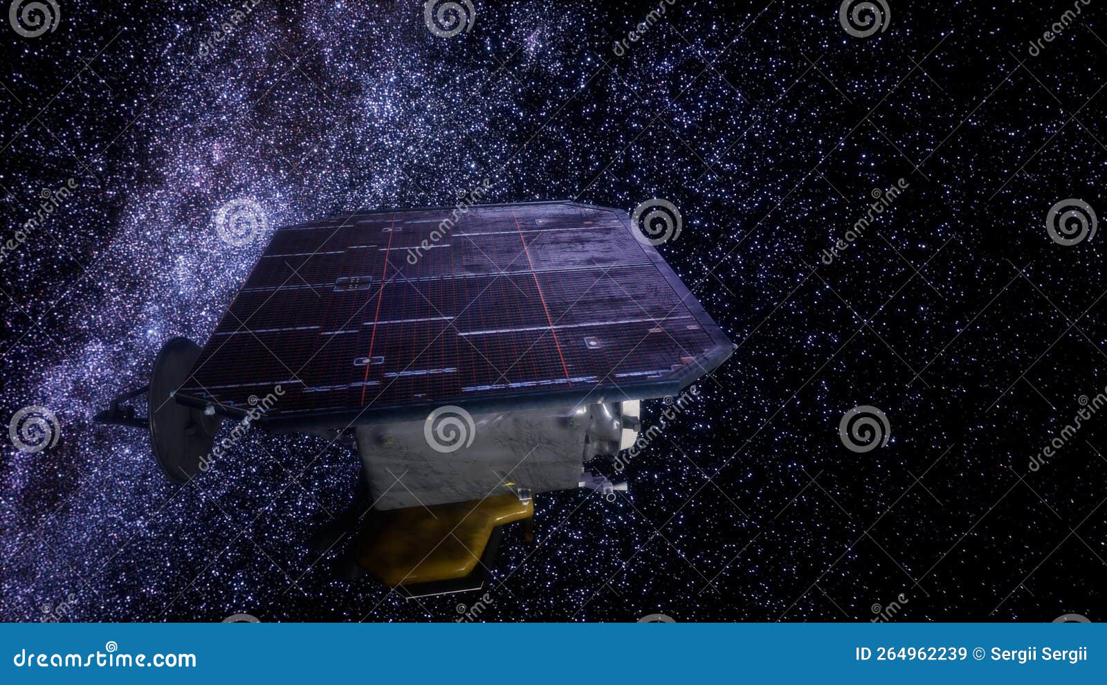 The Space Probe Deep Impact Mission Stock Illustration - Illustration ...