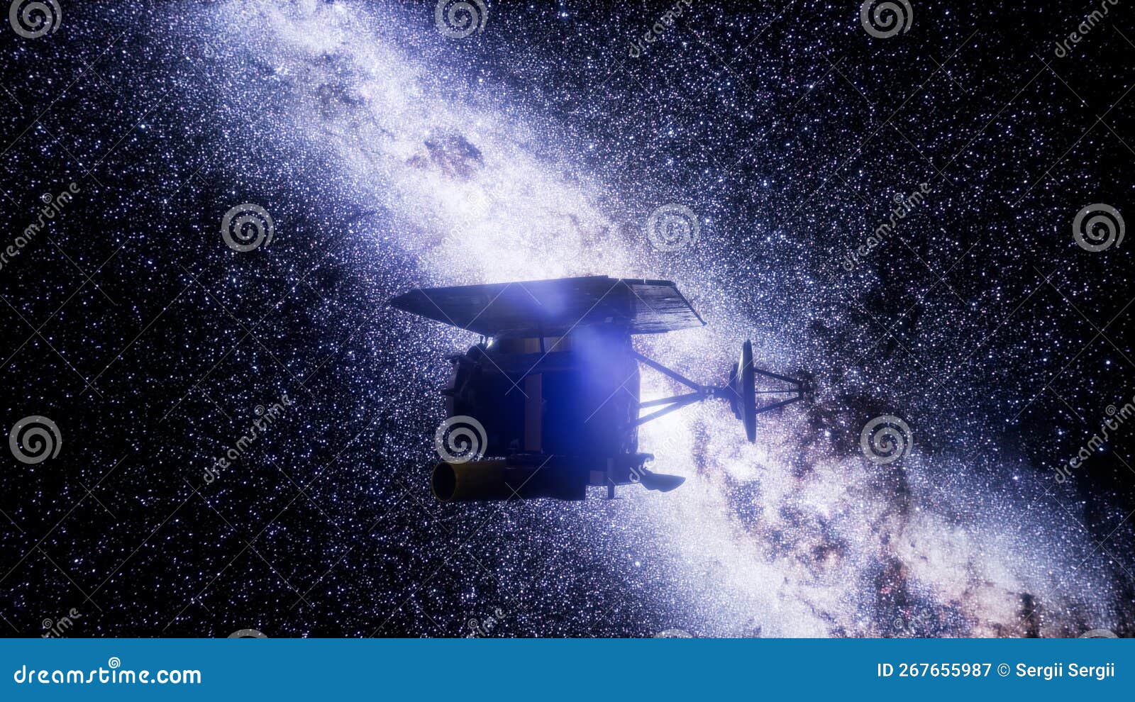 The Space Probe Deep Impact Mission Stock Illustration - Illustration ...