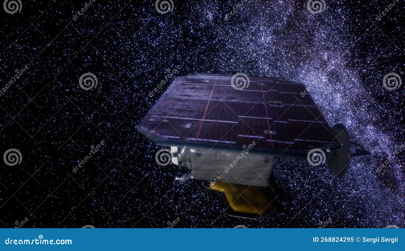 The Space Probe Deep Impact Mission Stock Illustration - Illustration ...