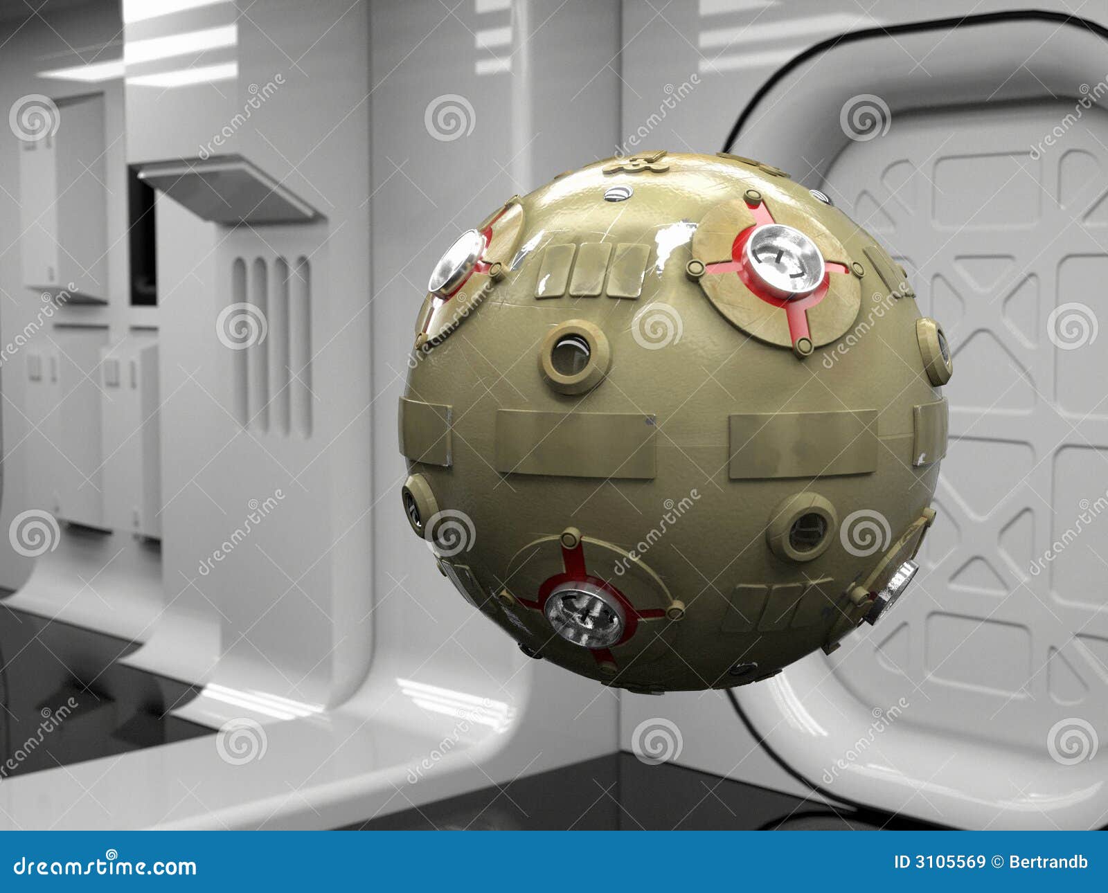 Space probe droid stock illustration. Illustration of metal - 3105569