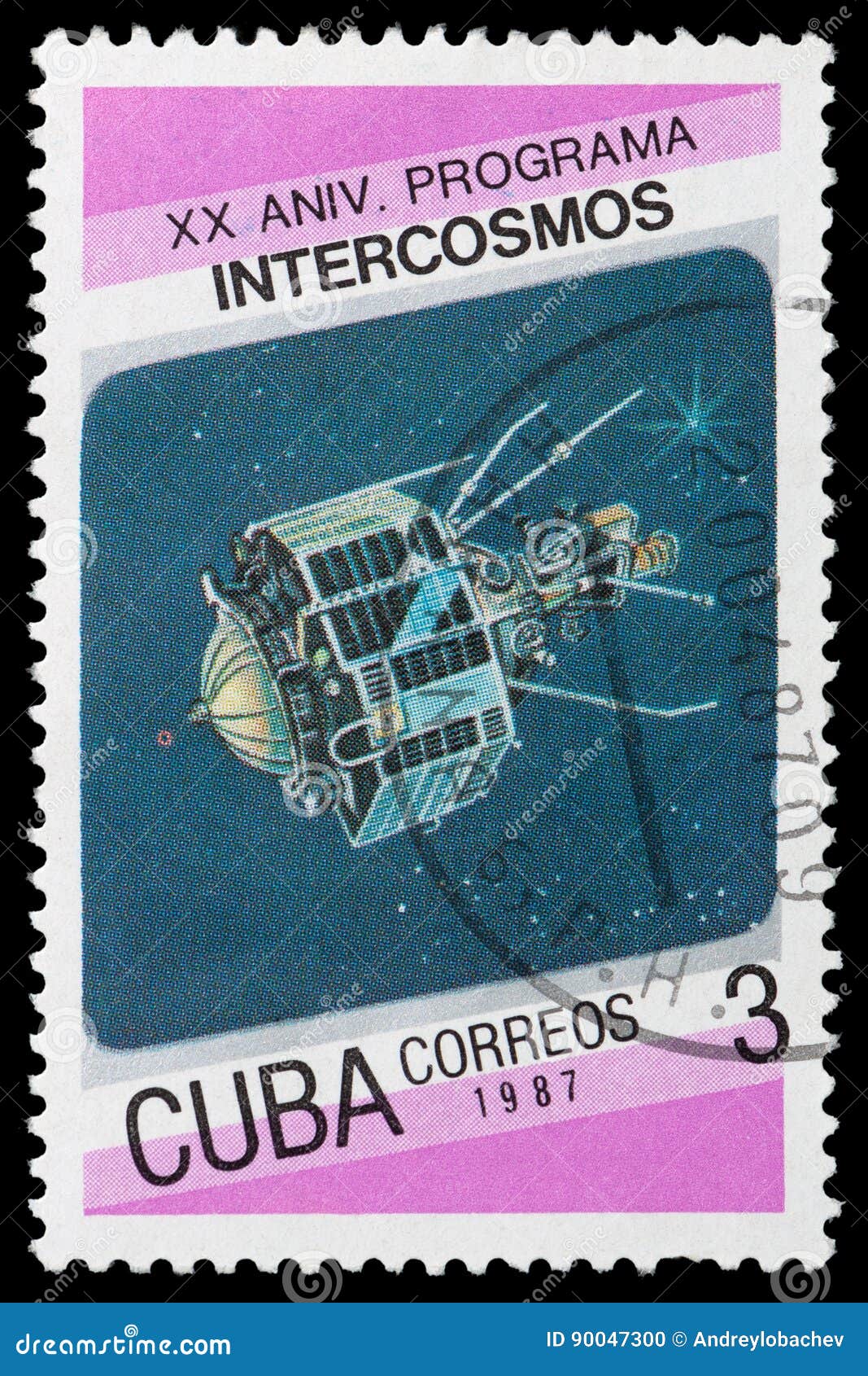 Space program Intercosmos editorial image. Image of philatelic - 90047300