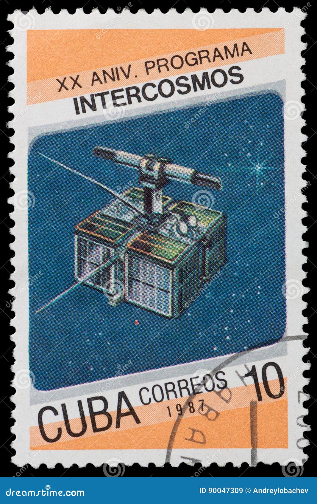 Space program Intercosmos editorial stock image. Image of envelope ...