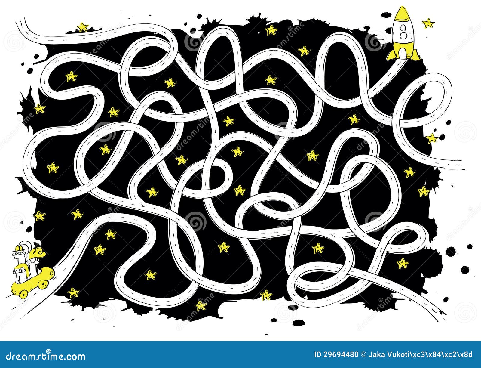 Road Maze With Red Geotag Symbols Royalty-Free Stock Image ...