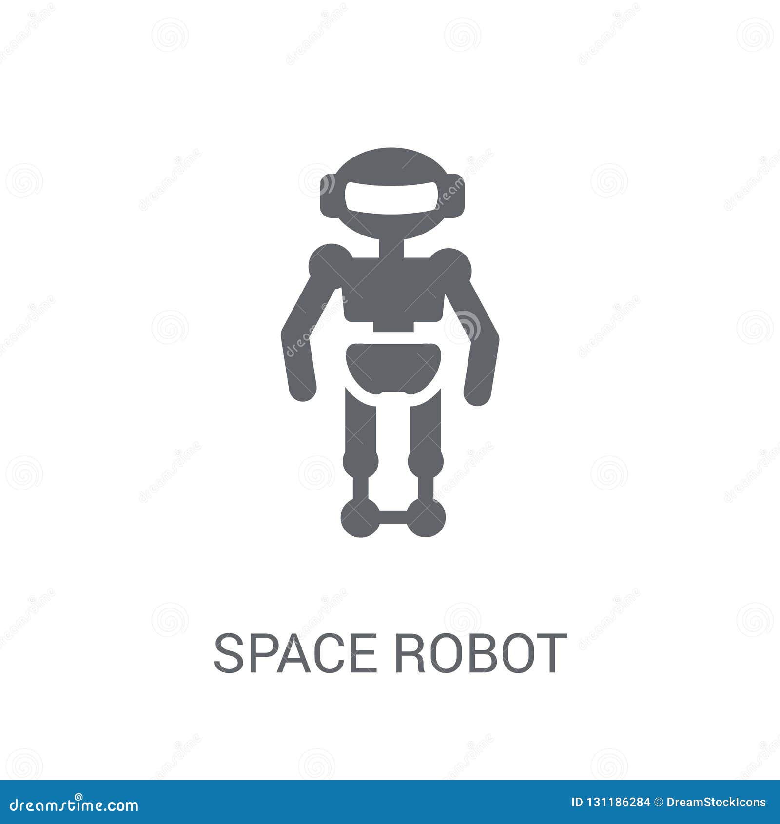 Space Robot Icon. Trendy Space Robot Logo Concept on White Background ...