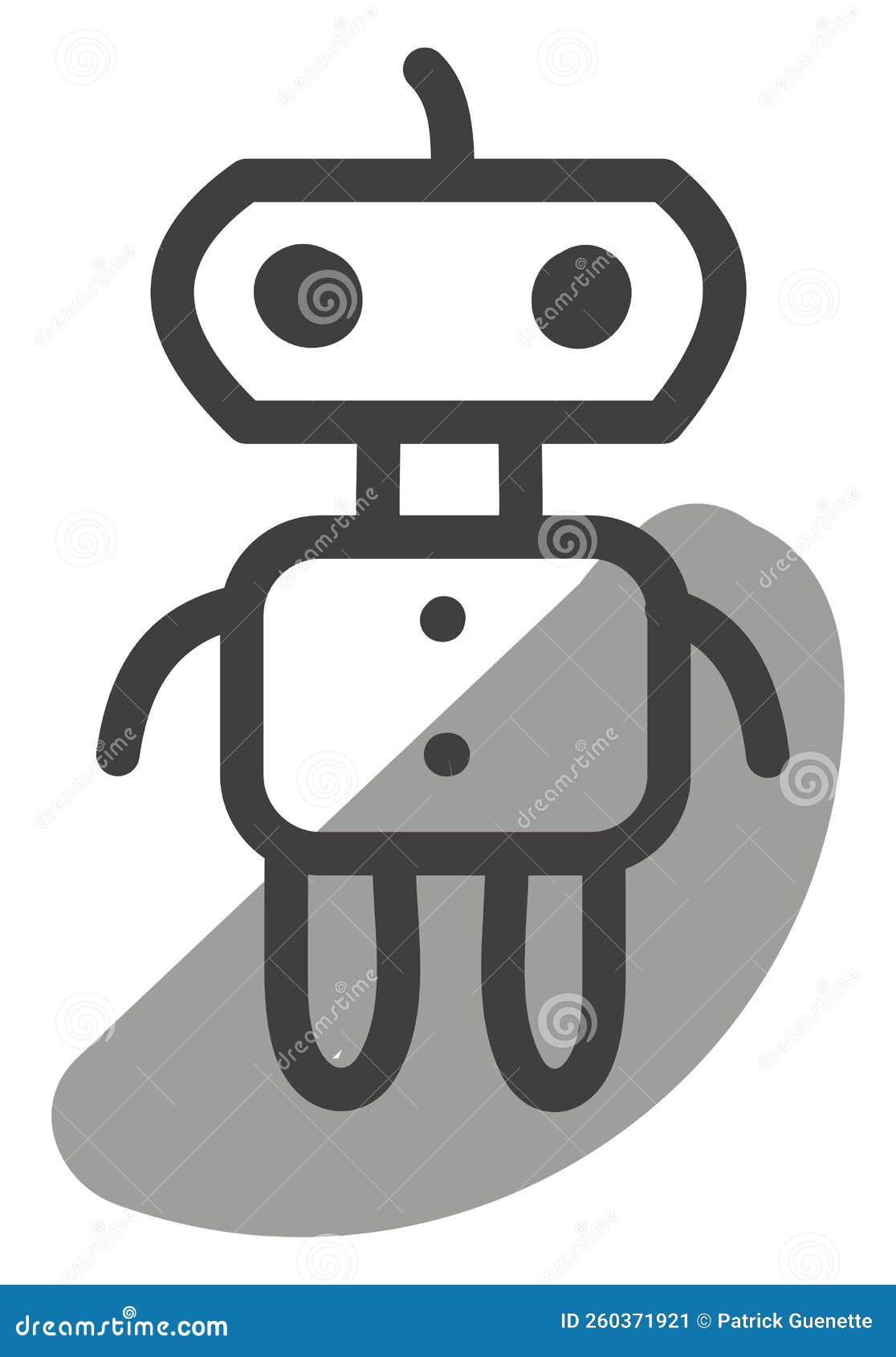 Space robot, icon stock vector. Illustration of space - 260371921