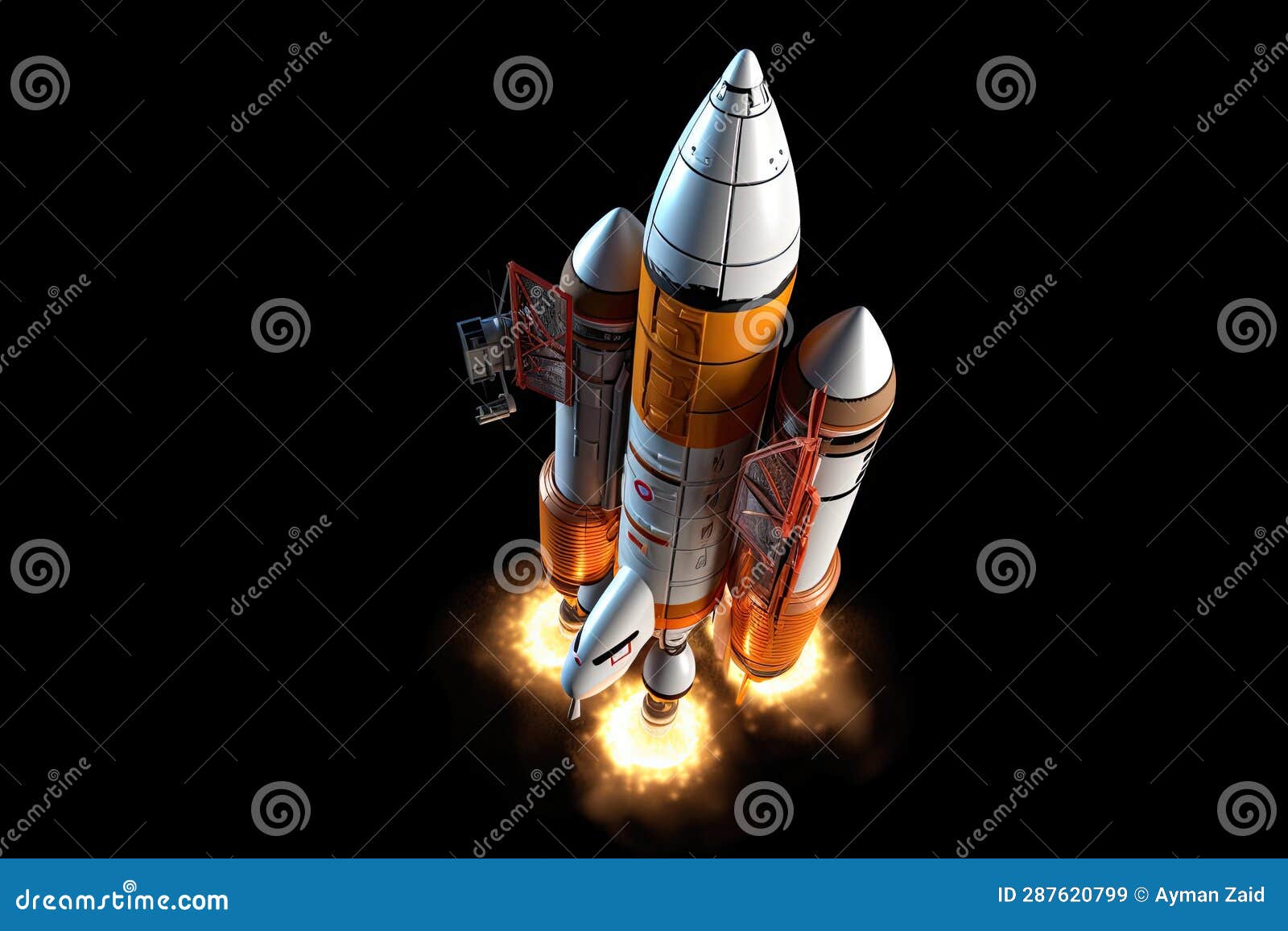 Space rocket stock image. Image of rocket, discovery - 287620799