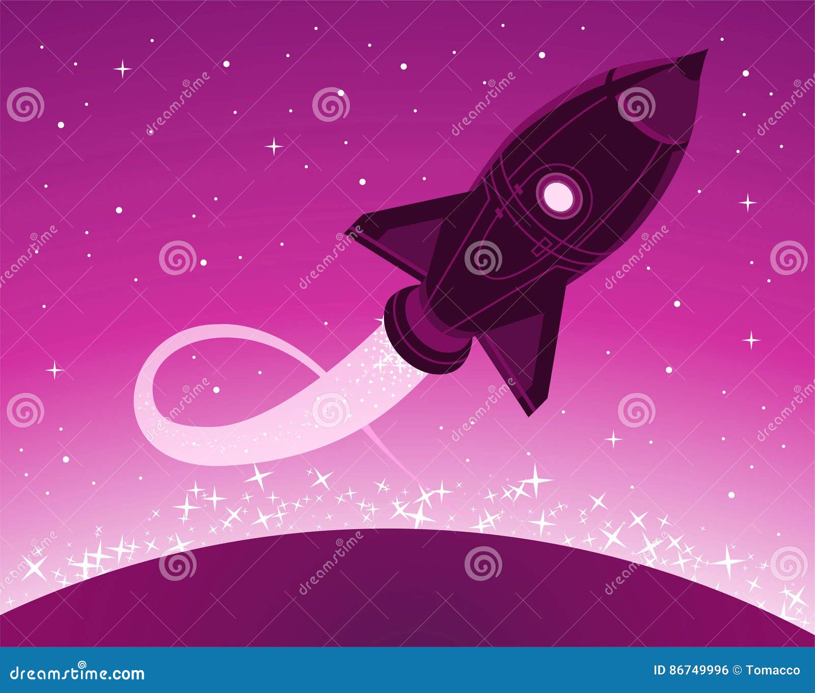 Space rocket cartoon stock illustration. Illustration of exploding ...