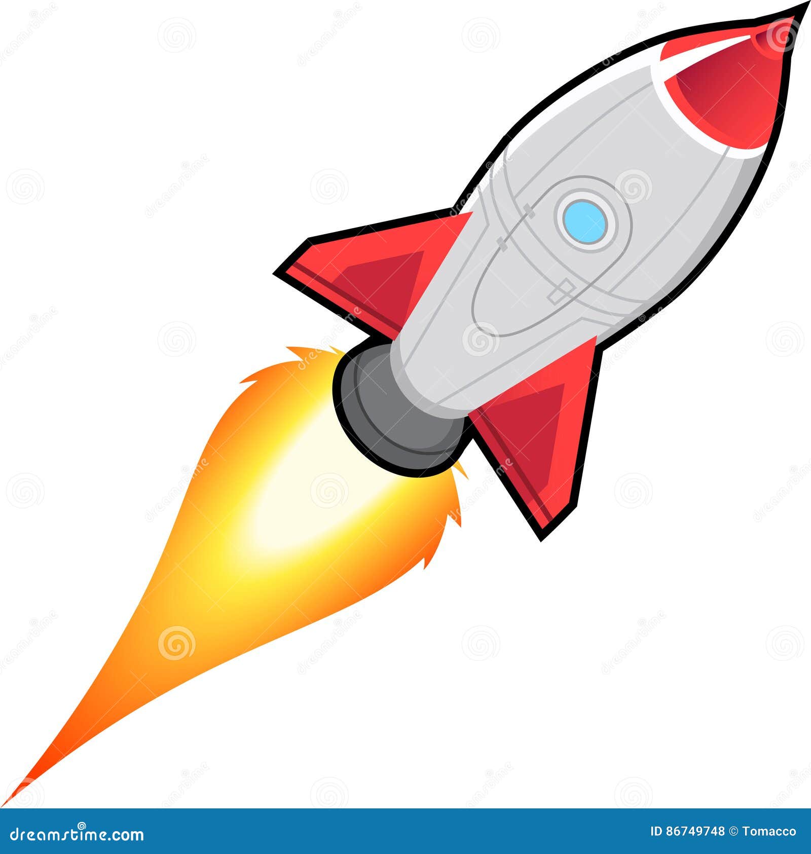 Space rocket cartoon stock illustration. Illustration of science - 86749748