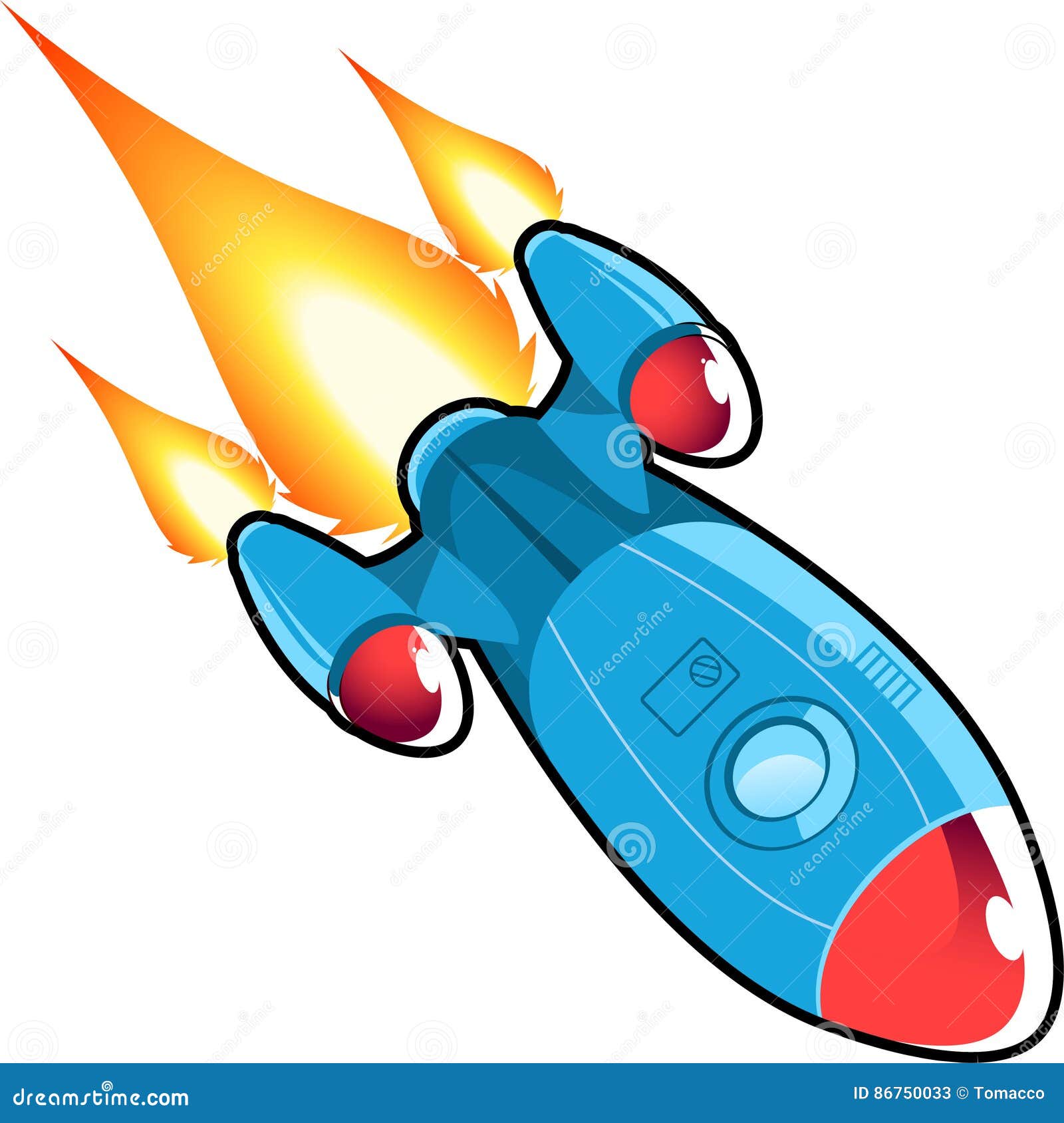 Space rocket cartoon stock illustration. Illustration of ocket - 86750033