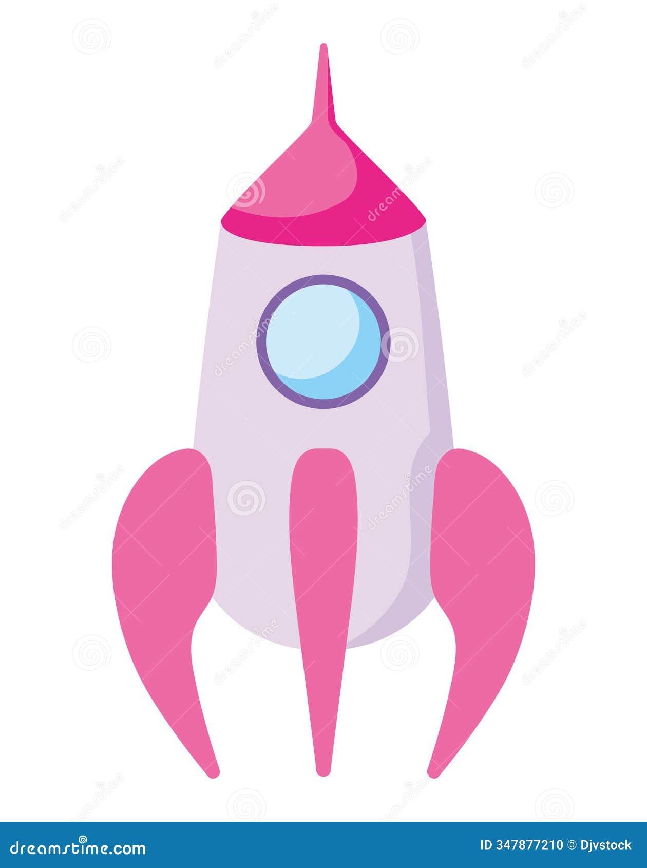 Space rocket cartoon stock vector. Illustration of isolation - 347877210