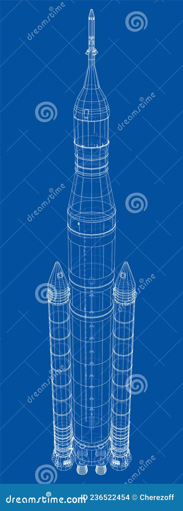 Space Rocket Concept Outline Stock Illustration - Illustration of ...