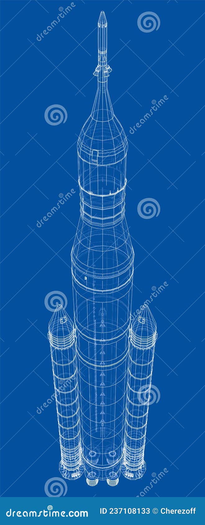Space Rocket Concept Outline Stock Illustration - Illustration of ...