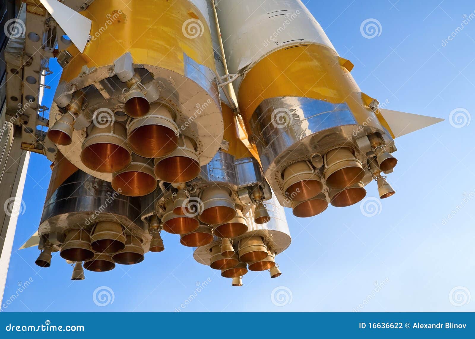 Space rocket engine stock photo. Image of missile, blue - 16636622