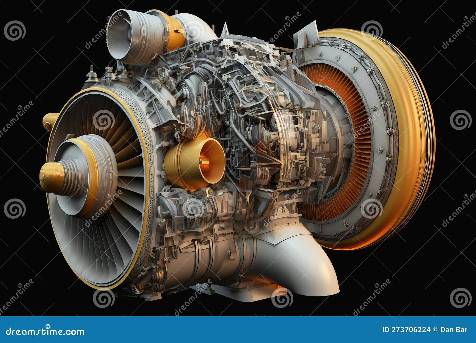 Space Rocket Engine in Full Test Throttle. Generative Ai Stock Photo ...