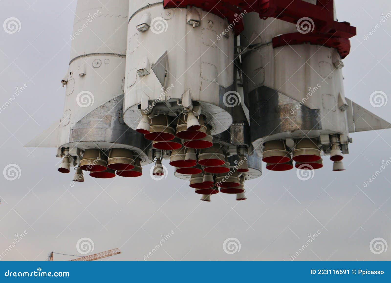 Space Rocket Engines and Nozzles Stock Image - Image of flying ...