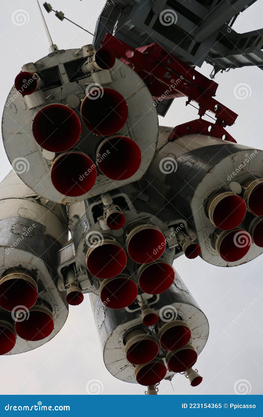 Space Rocket Engines and Nozzles Stock Image - Image of fuel, satellite ...