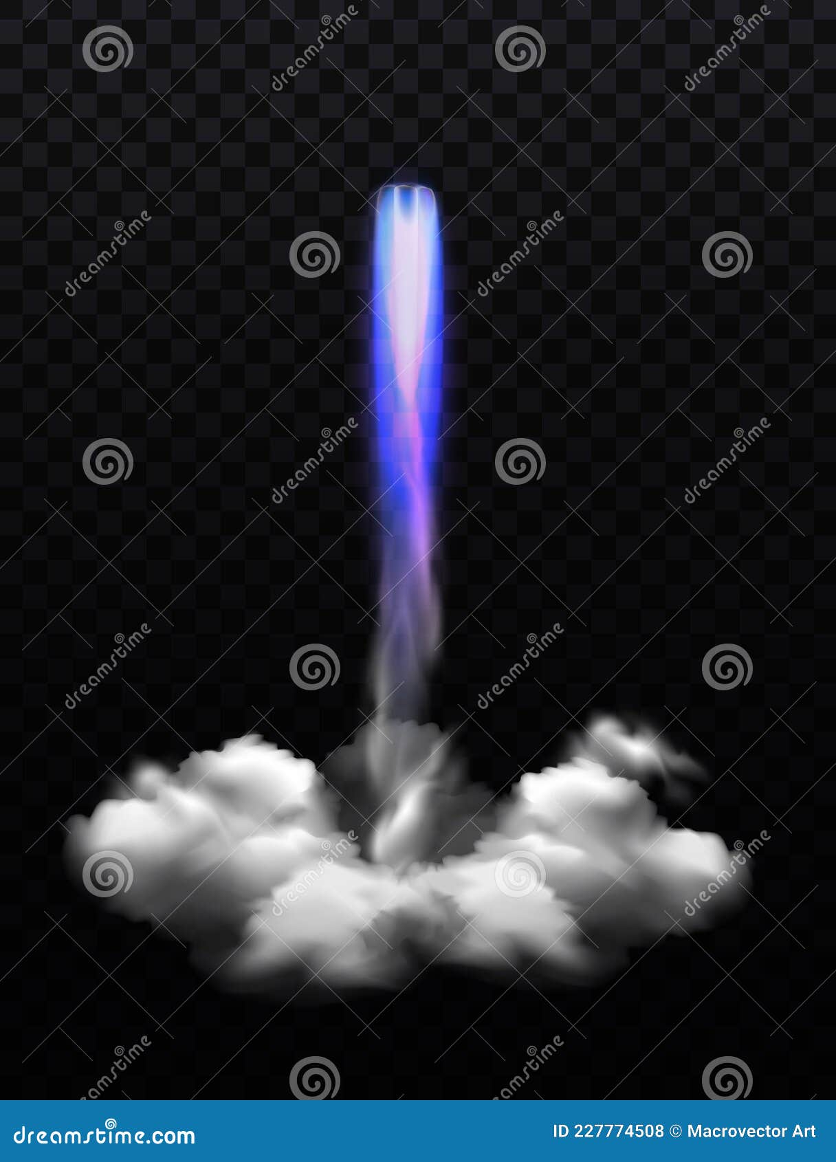 Space Rocket Flame Composition Stock Vector - Illustration of ...
