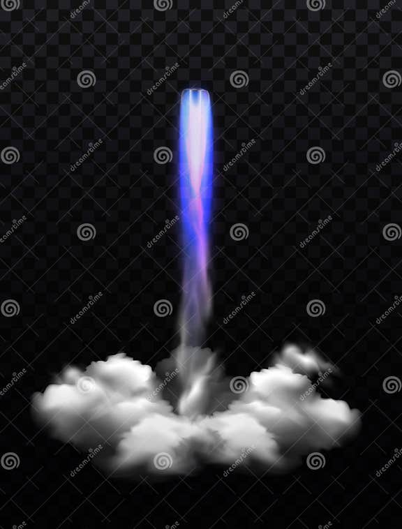 Space Rocket Flame Composition Stock Vector - Illustration of ...