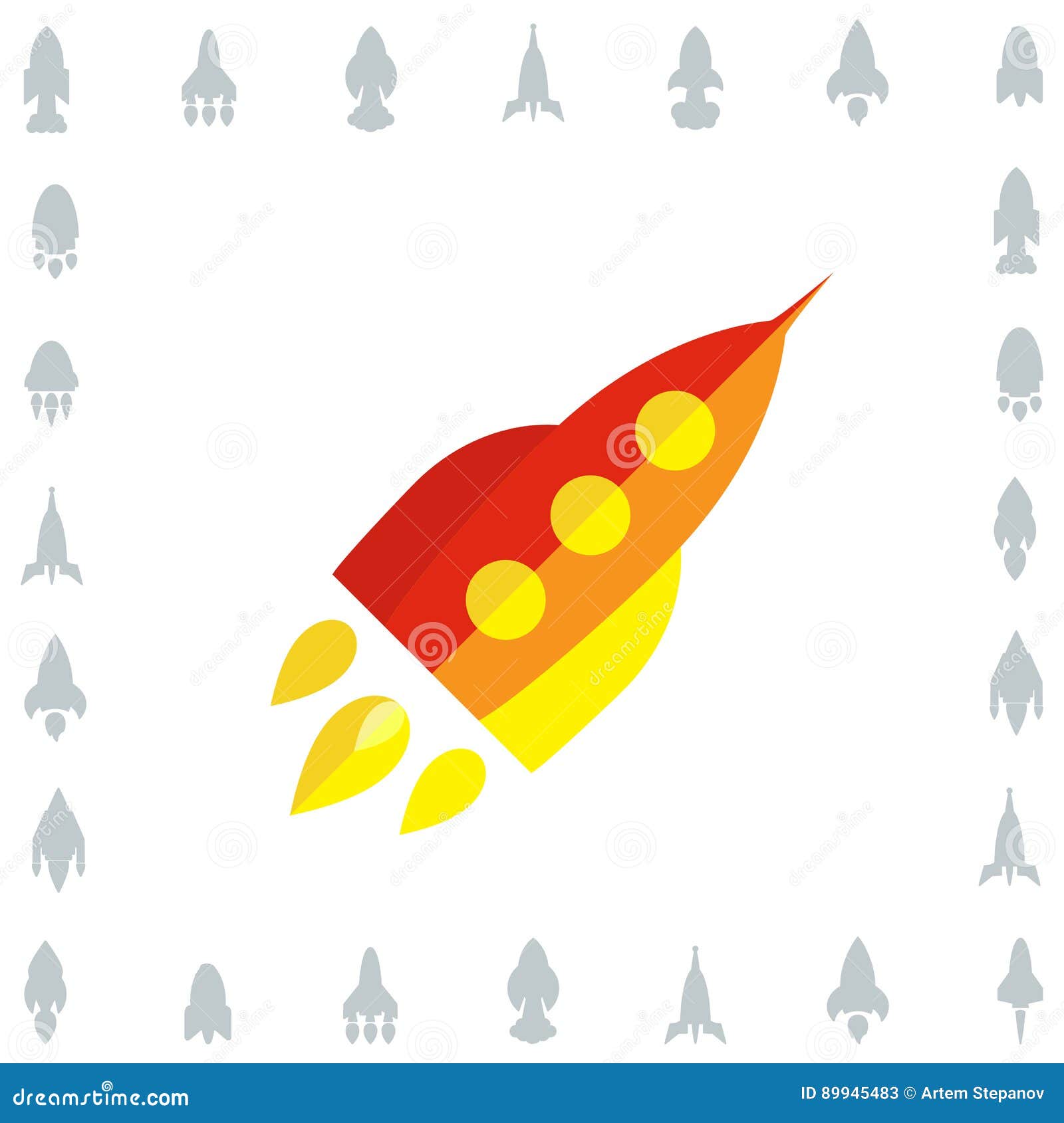 Space Rocket Icon or Startup Symbol Stock Vector - Illustration of ...