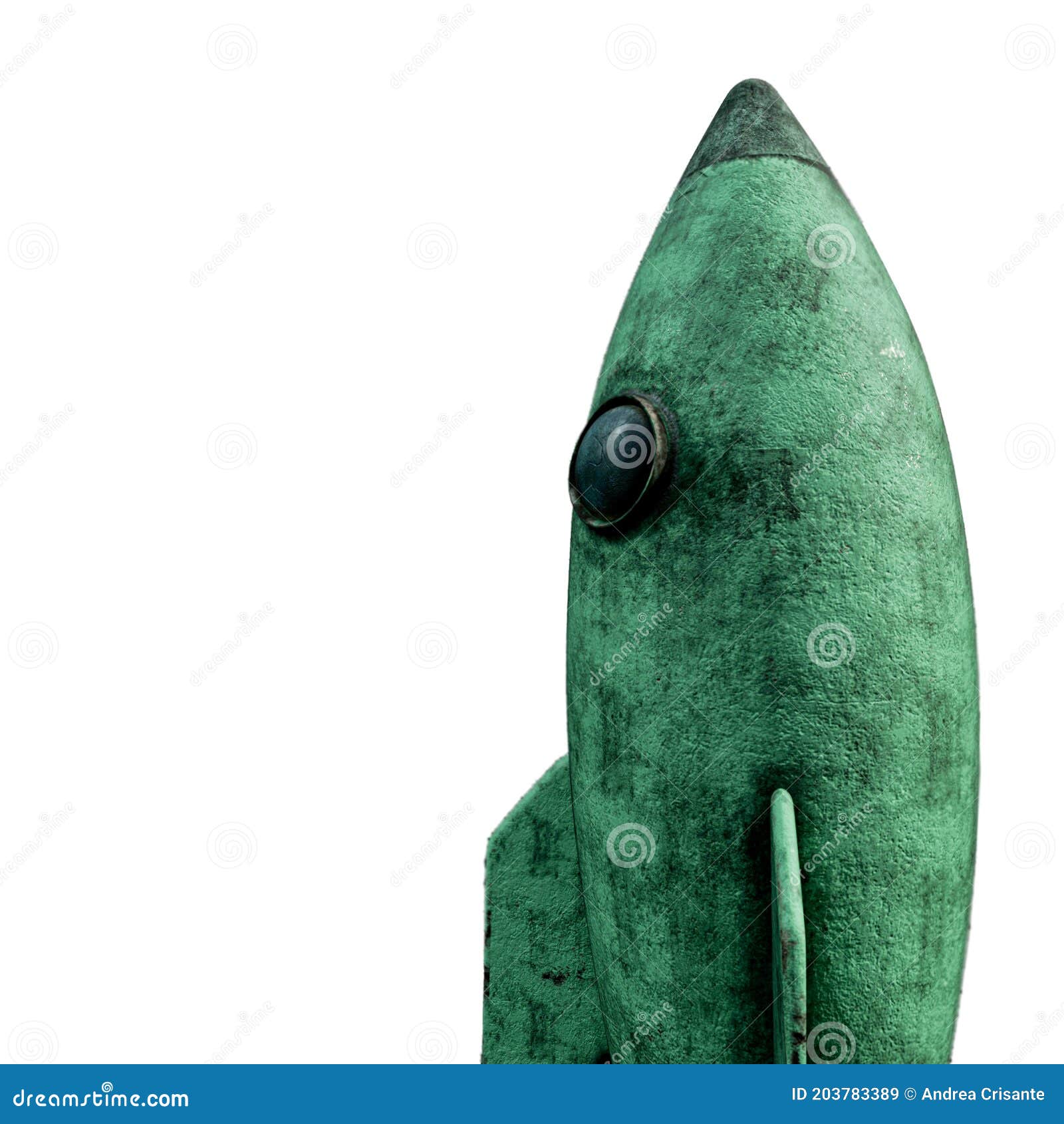 Space Rocket Isolated on White Background Stock Illustration ...