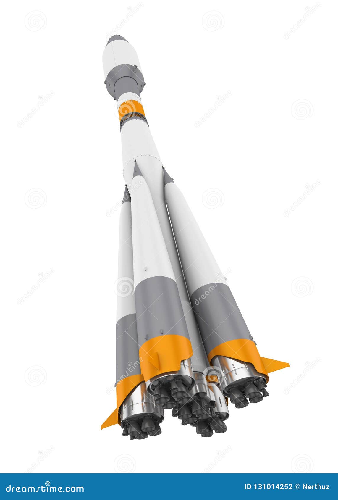Space Rocket Isolated stock illustration. Illustration of energy ...