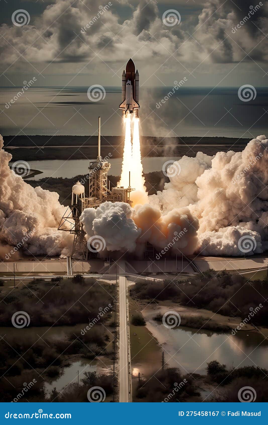 Space Rocket Going In