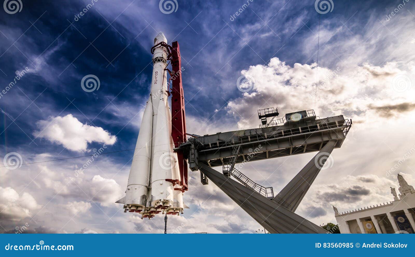 Space Rocket on the Launch Pad Editorial Image - Image of exhibition ...