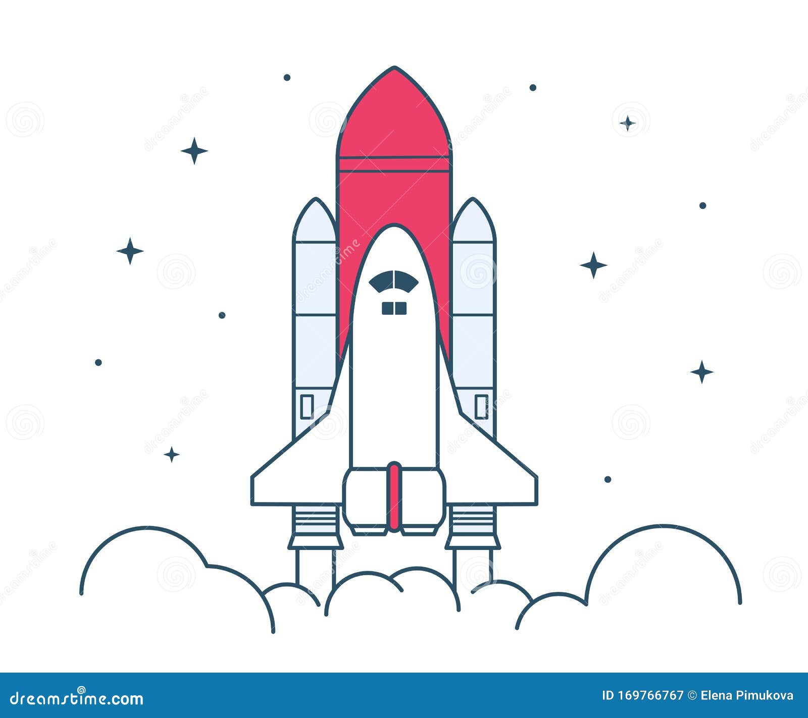 Space Shuttle Launch Vector