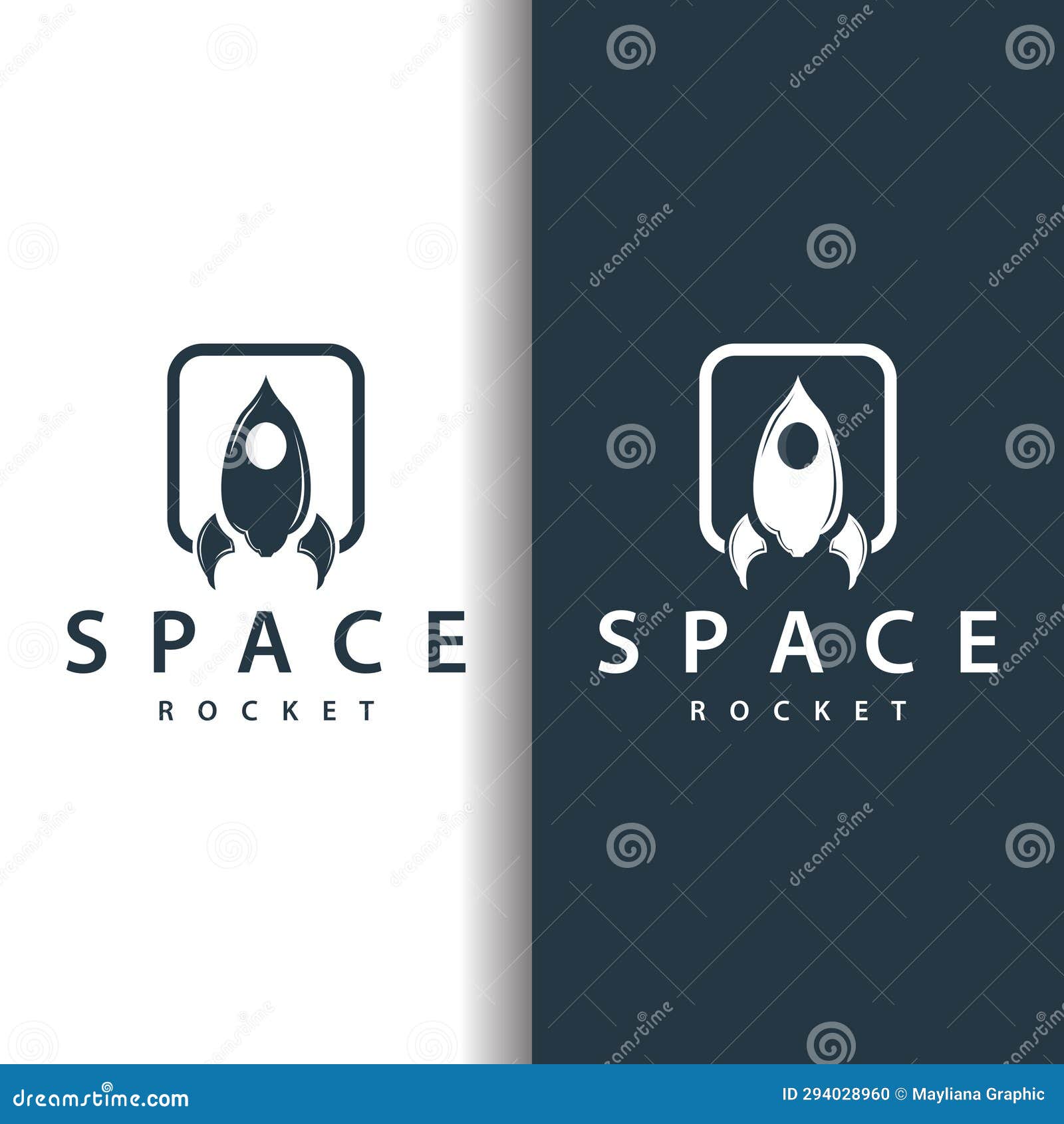 Space Rocket Logo Design, Space Vehicle Technology Vector, Simple ...
