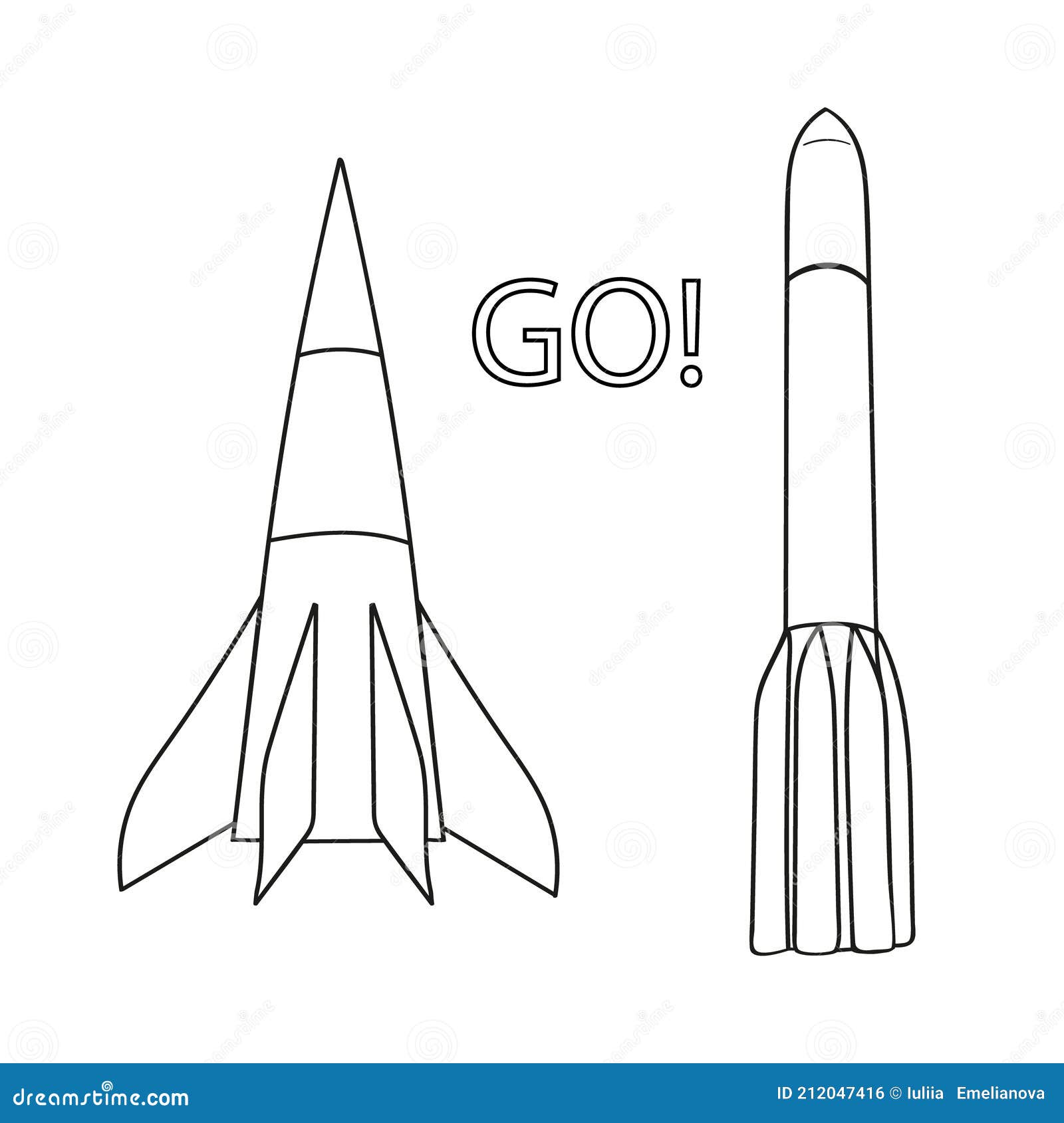 Space Rocket Drawing