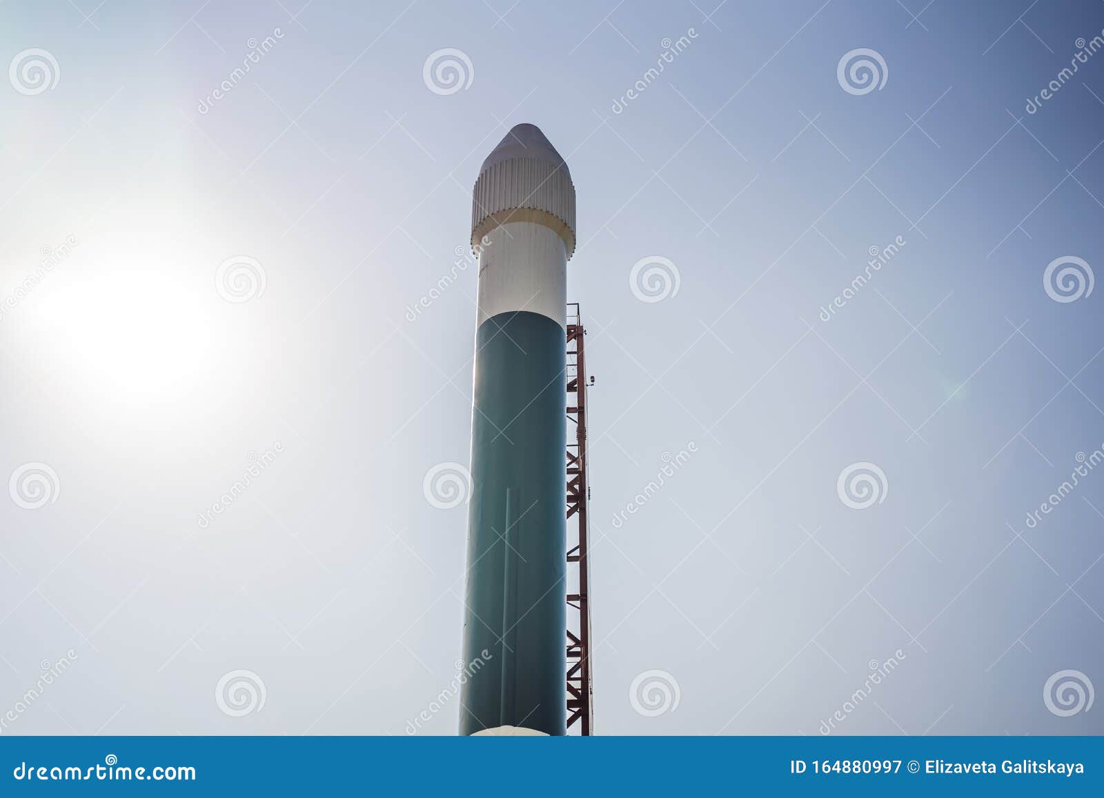 Space Rocket Ready To Launch into Space Stock Image - Image of fire ...