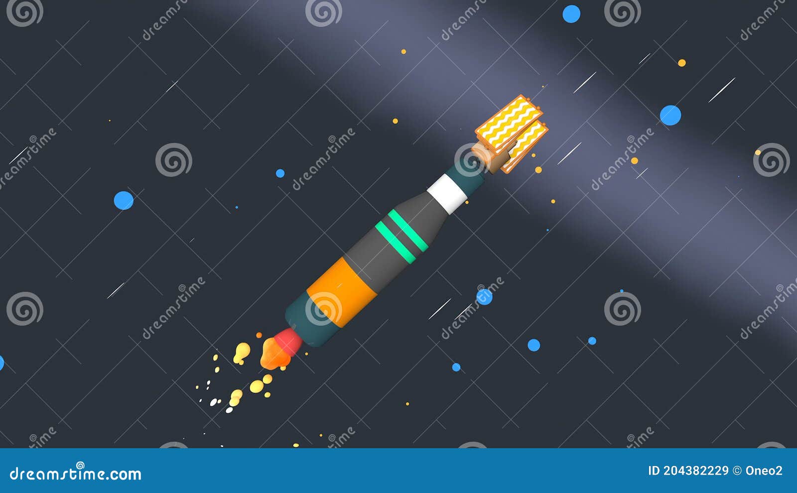 Space Rocket In Stages