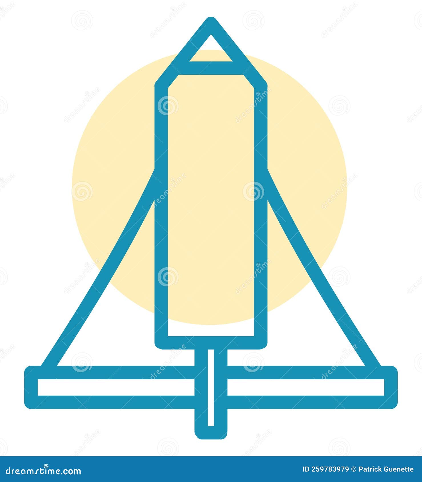 Space Rocket about To Take Off, Icon Stock Vector - Illustration of ...