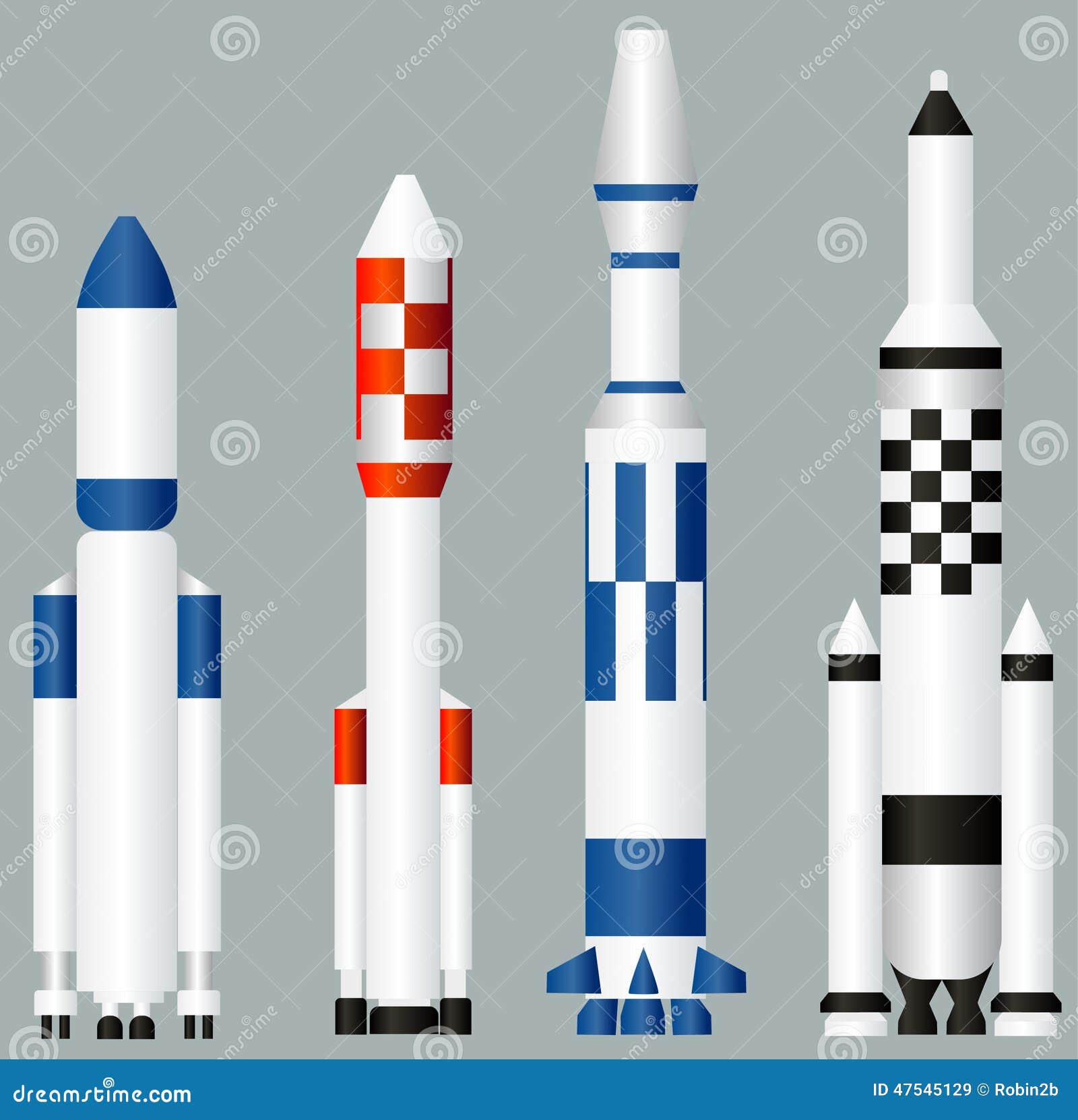 Space rockets stock vector. Illustration of voyage, missile - 47545129