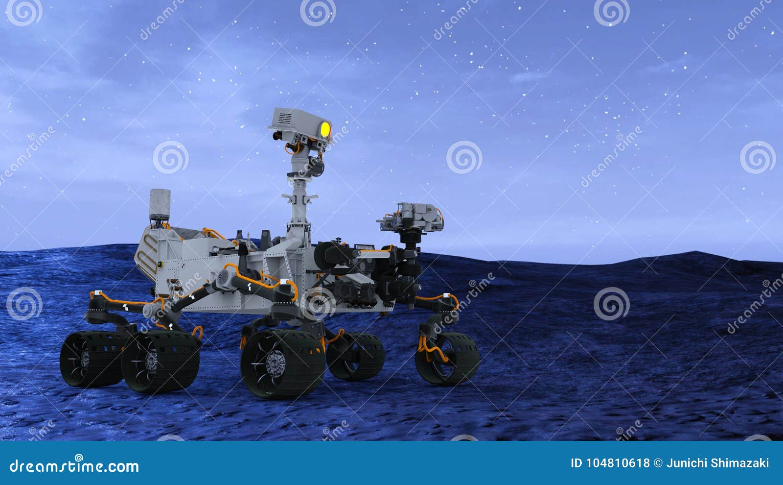 Space rover stock photo. Image of station, planet, base - 104810618
