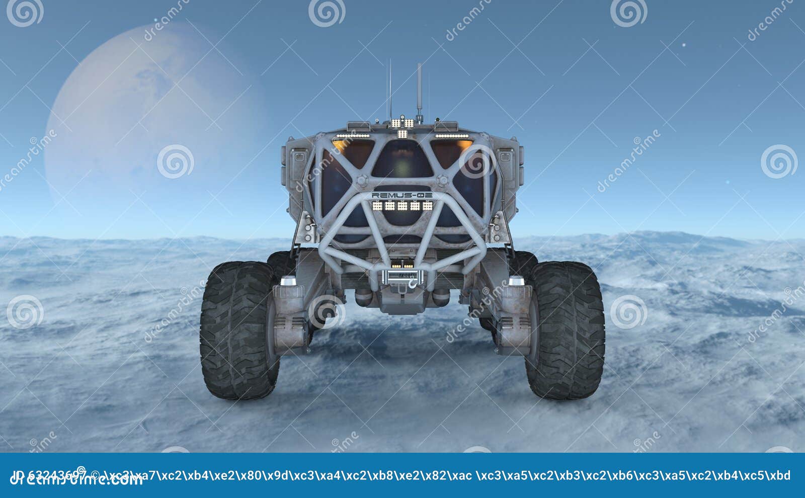 Space rover stock illustration. Illustration of science - 63243697