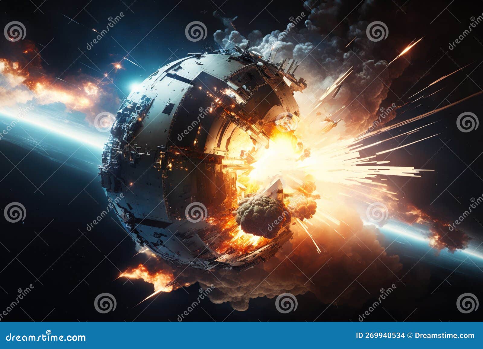 Space Satellite Explodes in Earth Orbit, Spacecraft Was Attacked ...